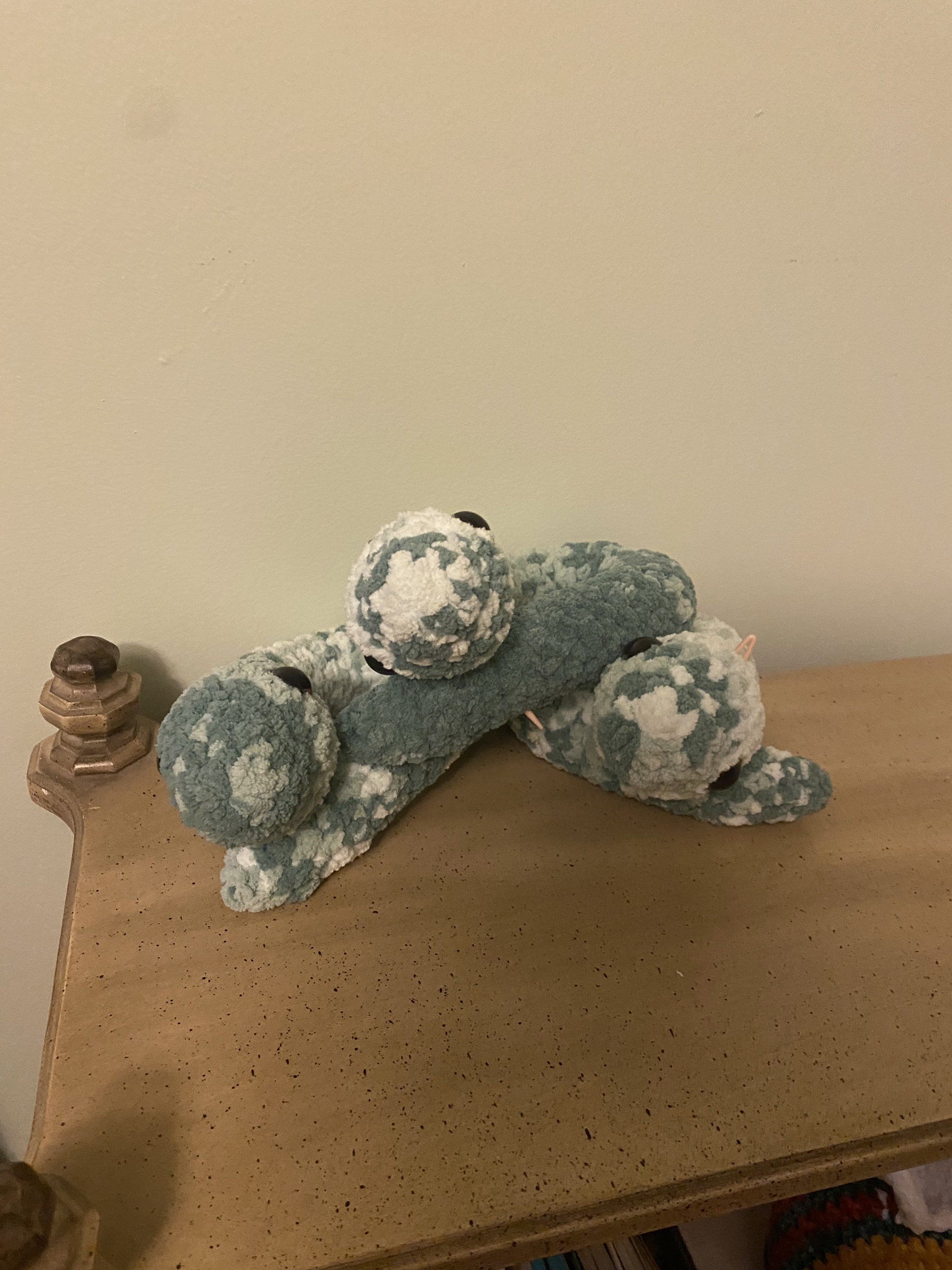 Short Green Snake Plushie Amigurumi Snake Serpent Toy - Etsy