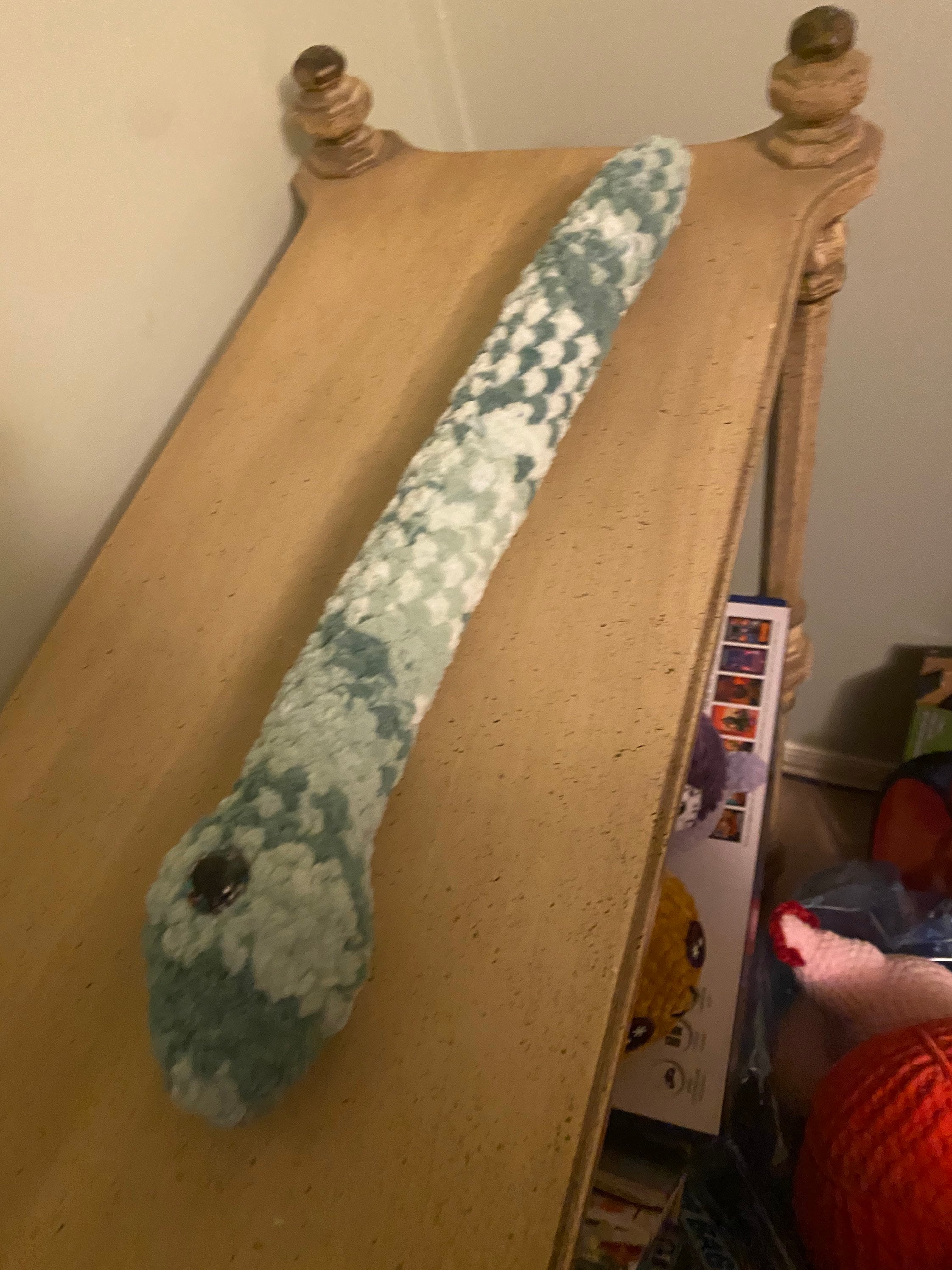 Short Green Snake Plushie Amigurumi Snake Serpent Toy - Etsy