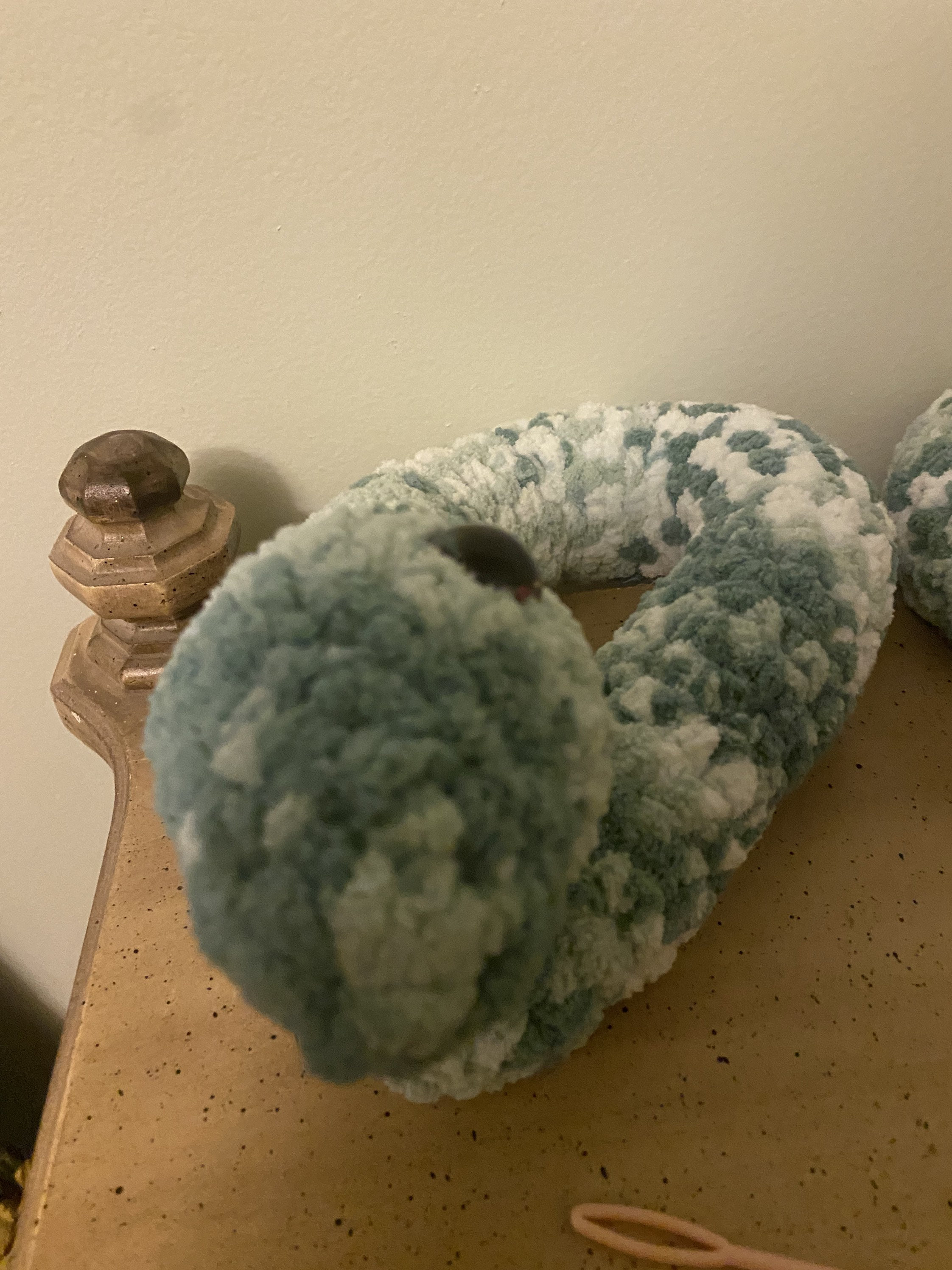 Short Green Snake Plushie Amigurumi Snake Serpent Toy - Etsy