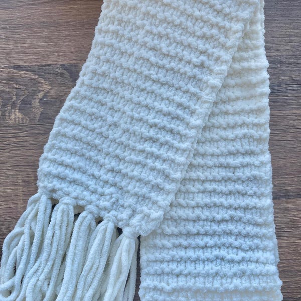 Winter Knitted Scarf - Etsy