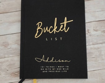Personalized Bucket List Journal for Couples, Custom Adventure Book ...