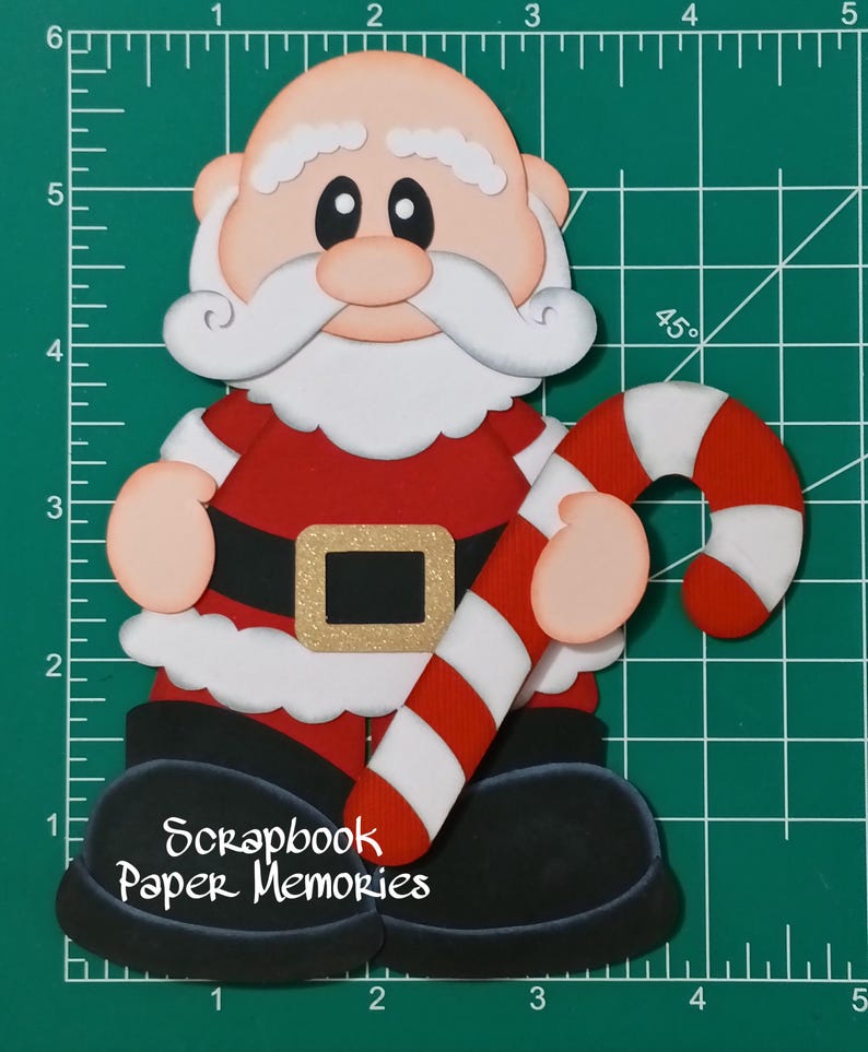 Premade Paper Pieces, Santa Claus, Winter Theme, Scrapbook ...