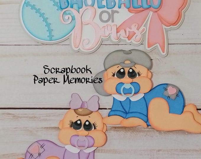 Premade Paper Pieces, Scrapbook Layout, Scrapbook Pieces, Set of 3 ...