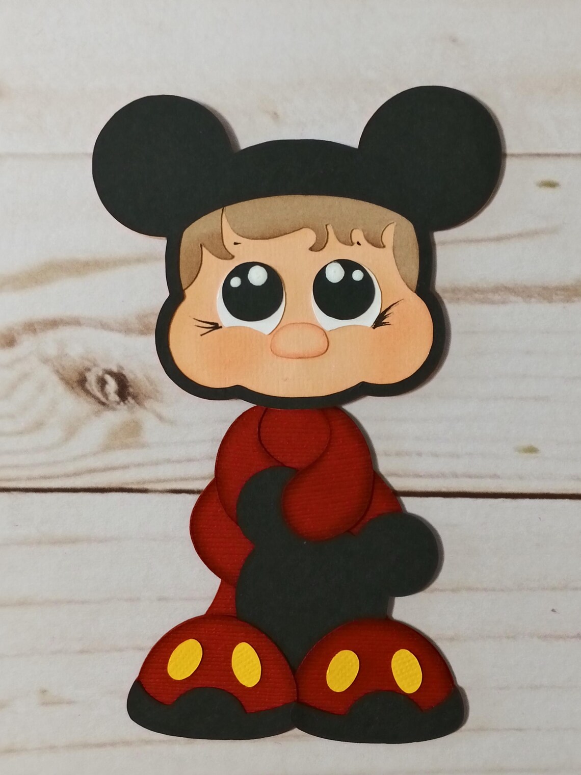 Premade Paper Pieces, Scrapbook Pieces, Costume Pals Mickey, Halloween ...