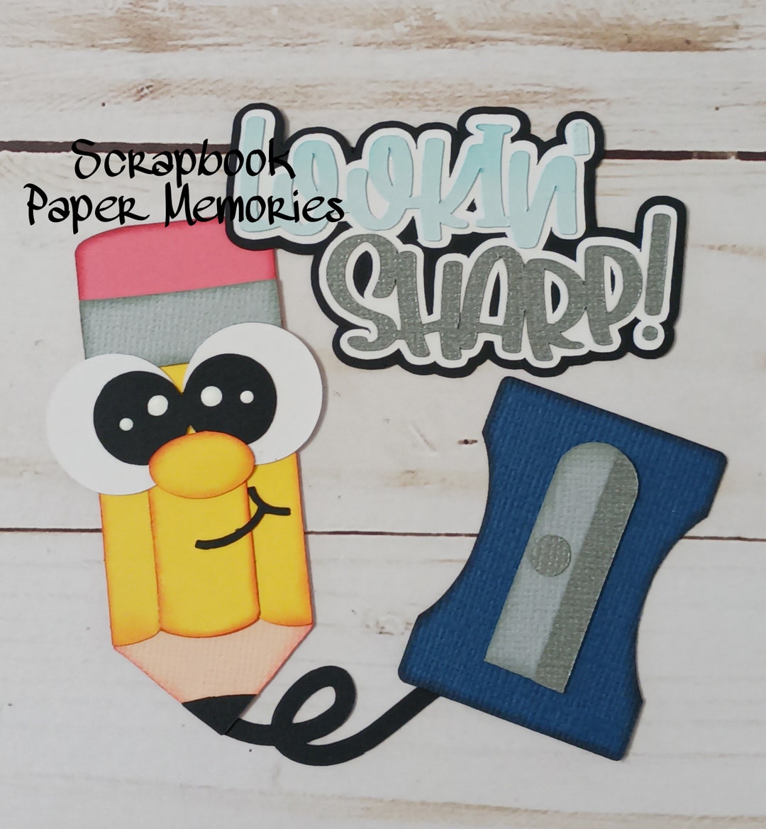 Premade Paper Pieces, Scrapbook Pieces, School Elements, Back to School ...
