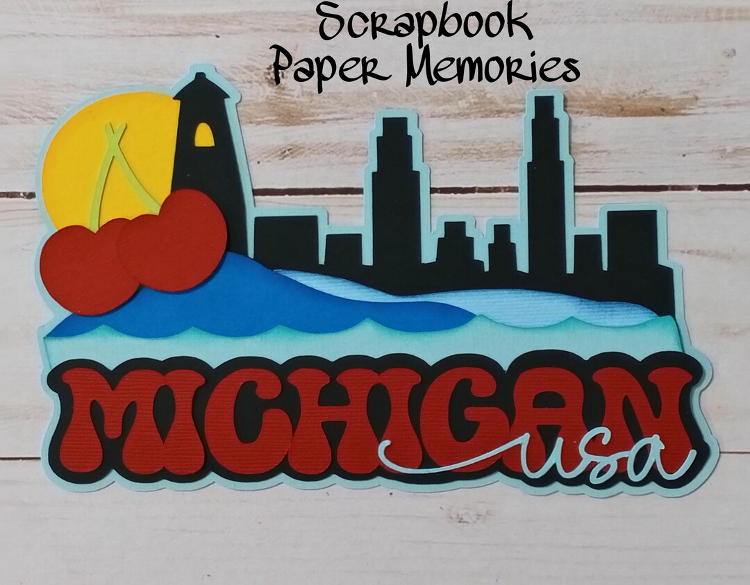 Premade Paper Pieces, Scrapbook Pieces, Travel, Vacation, Travel Lovers ...