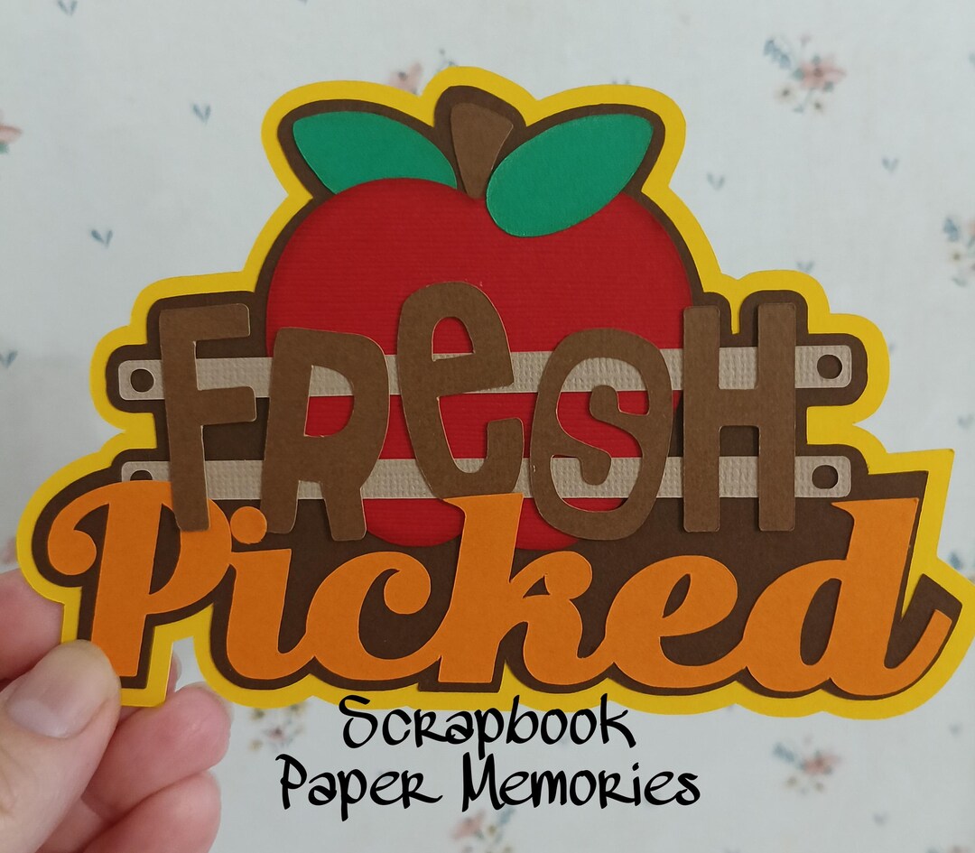 Premade Paper Pieces, Scrapbook Pieces, Fall, Autumn, Fall Colors ...