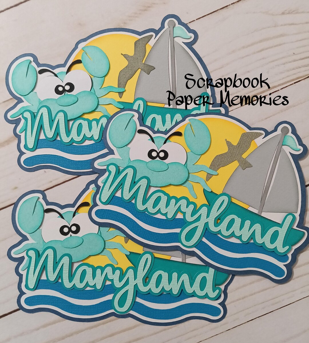 Premade Paper Pieces, Scrapbook Pieces, Travel, Vacation, Travel Lovers ...