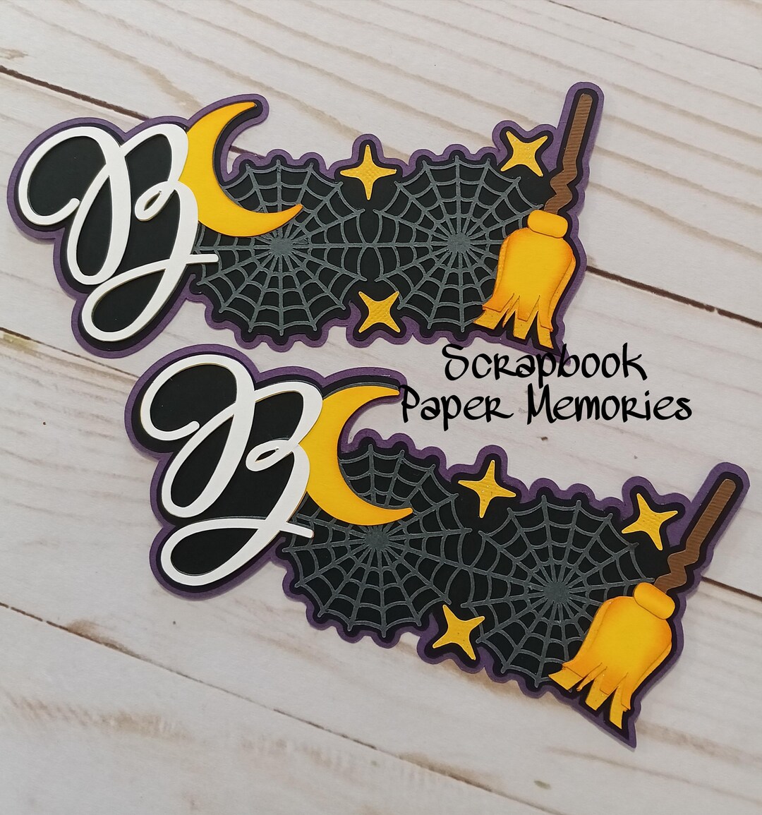 Halloween Season, BOO Title, Scrapbook Paper Piece, Card Title ...