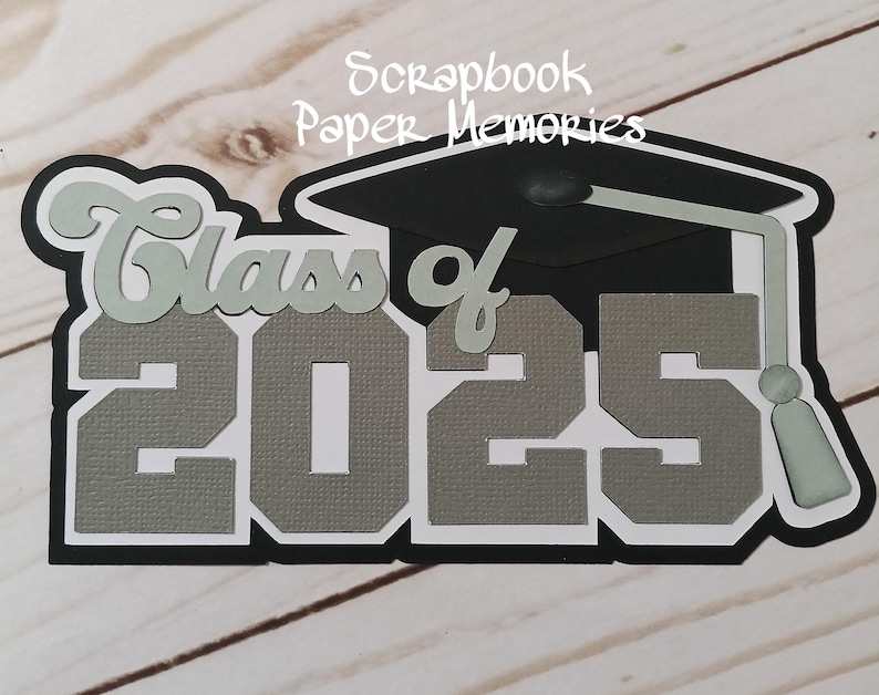 Premade Paper Pieces, Scrapbook Pieces, Graduation, Senior Year, Proud ...