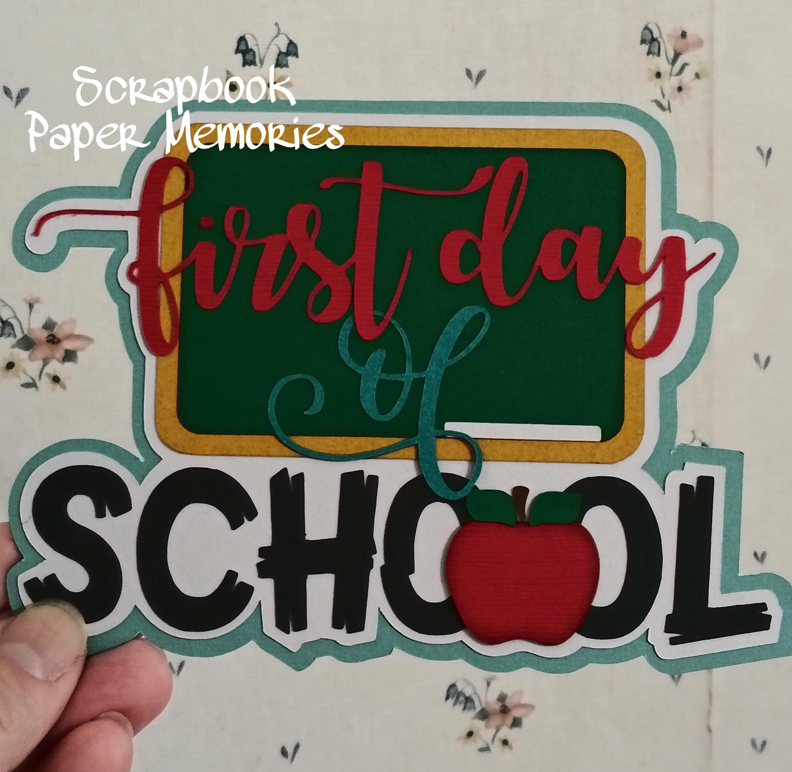 Premade Paper Pieces, Scrapbook Pieces, School Elements, Back to School ...