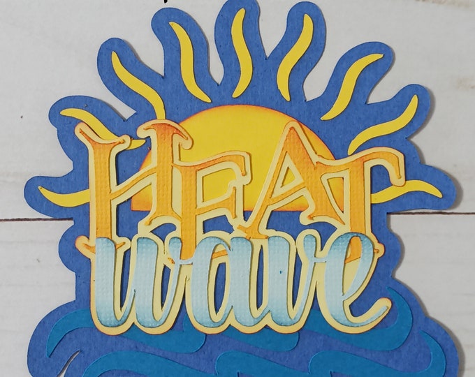 Premade Paper Pieces, Scrapbook Pieces, Travel, Vacation, Outdoor, Die ...
