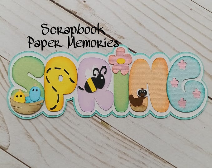 Premade Paper Pieces, Scrapbook Pieces, Travel, Vacation, Outdoor, Die ...