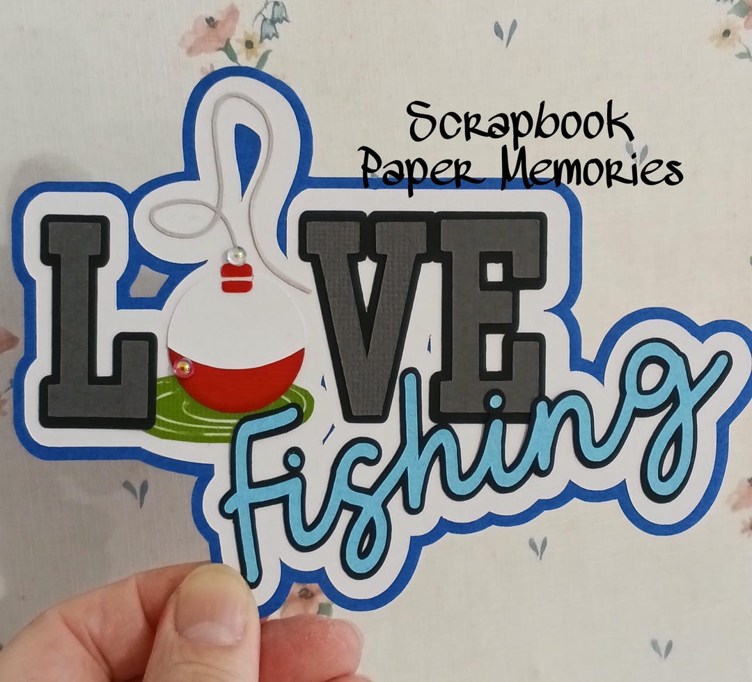 Premade Paper Pieces, Scrapbook Piece, Vacation, Outdoor, Die Cut, Love ...