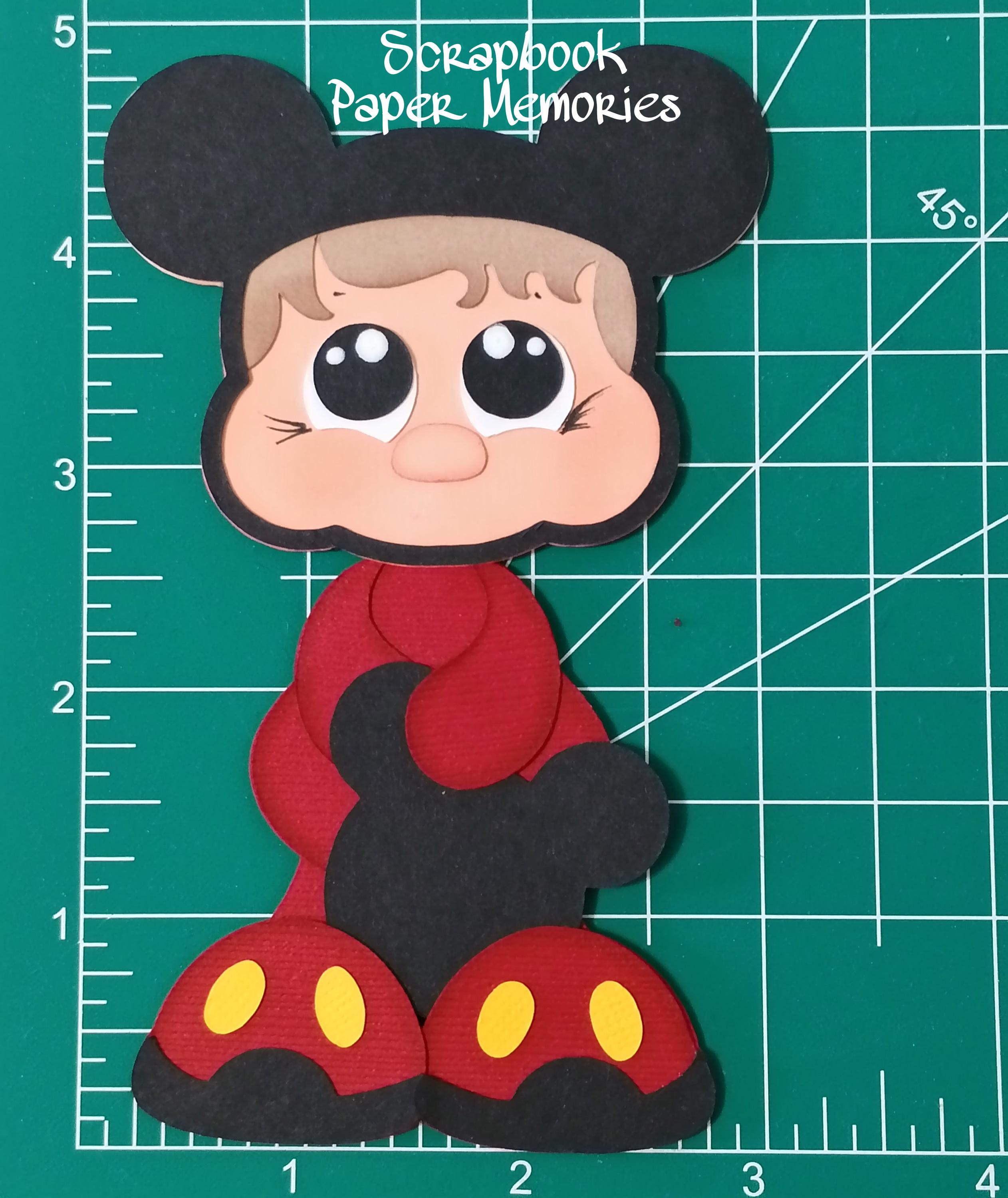 Premade Paper Pieces, Scrapbook Pieces, Costume Pals Mickey, Halloween ...