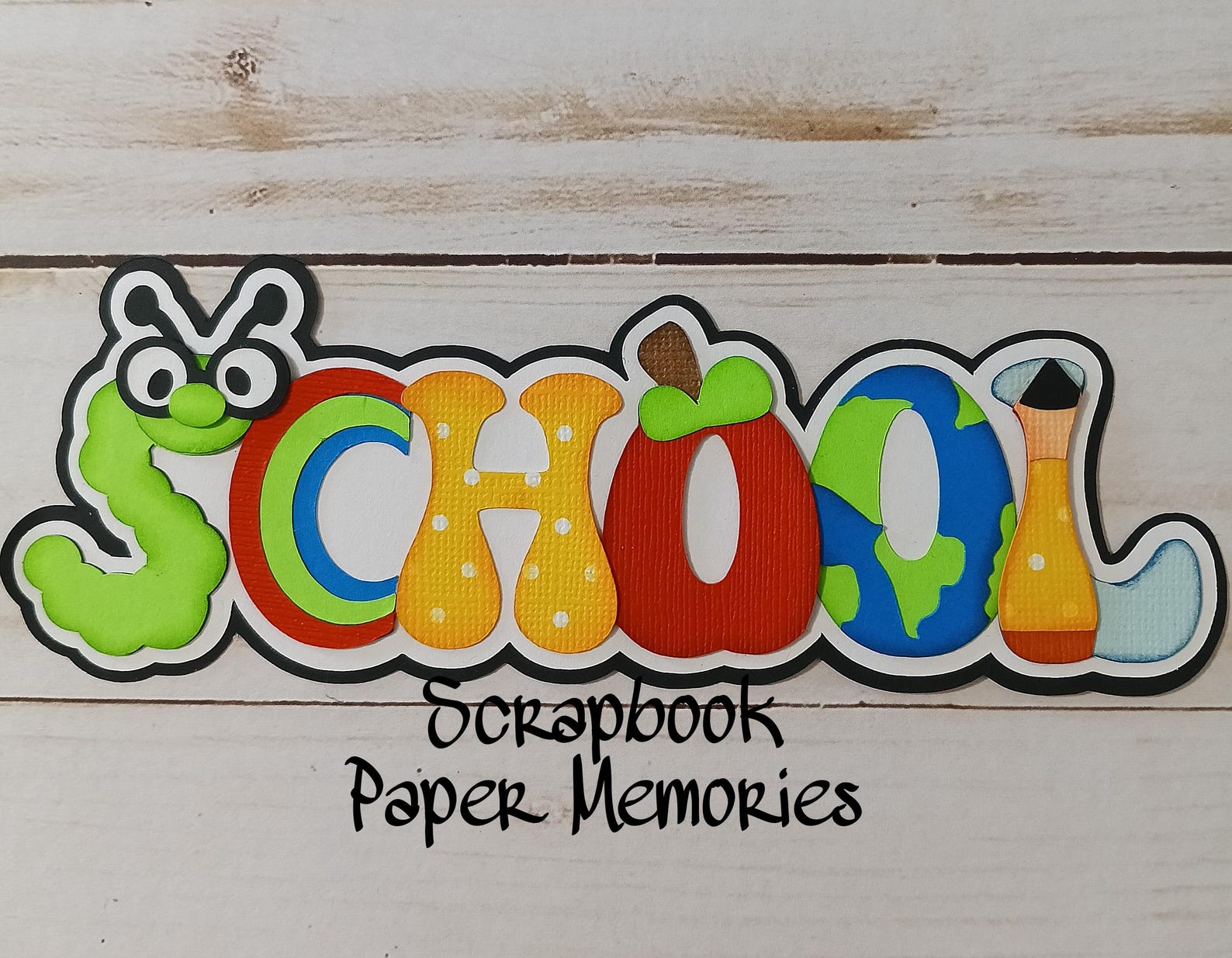 Premade Paper Pieces, Scrapbook Pieces, School Elements, Back to School ...