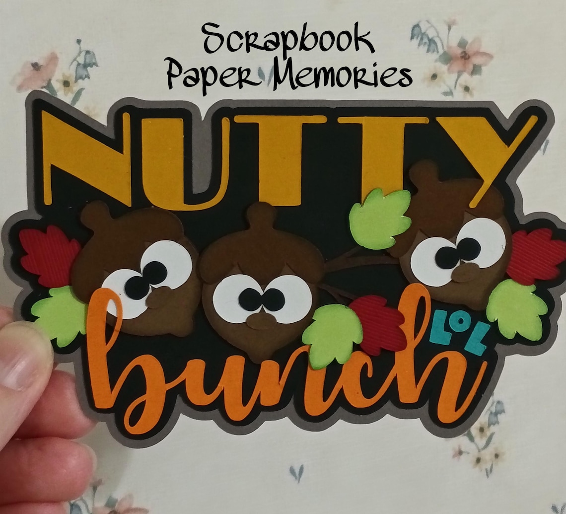 Premade Paper Pieces, Scrapbook Pieces, Fall, Autumn, Fall Colors ...