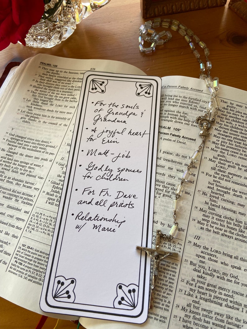 Printable SET 2 Bookmarks Digital Download Prayer Request - Etsy