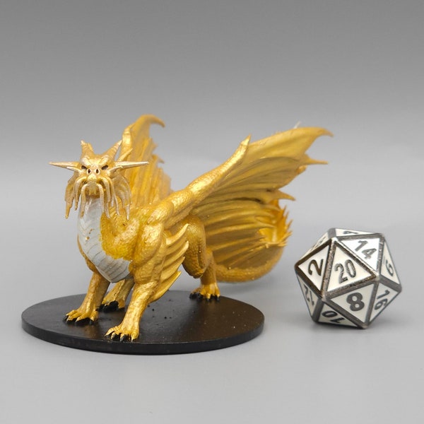 Gold Dragon Miniature - Etsy
