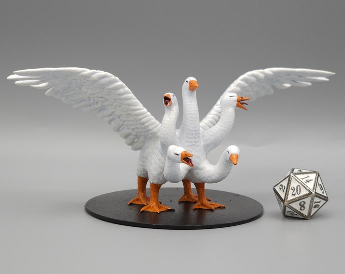 Goose Hydra 3d Printed Miniature for Tabletop Rpgsdungeons and ...