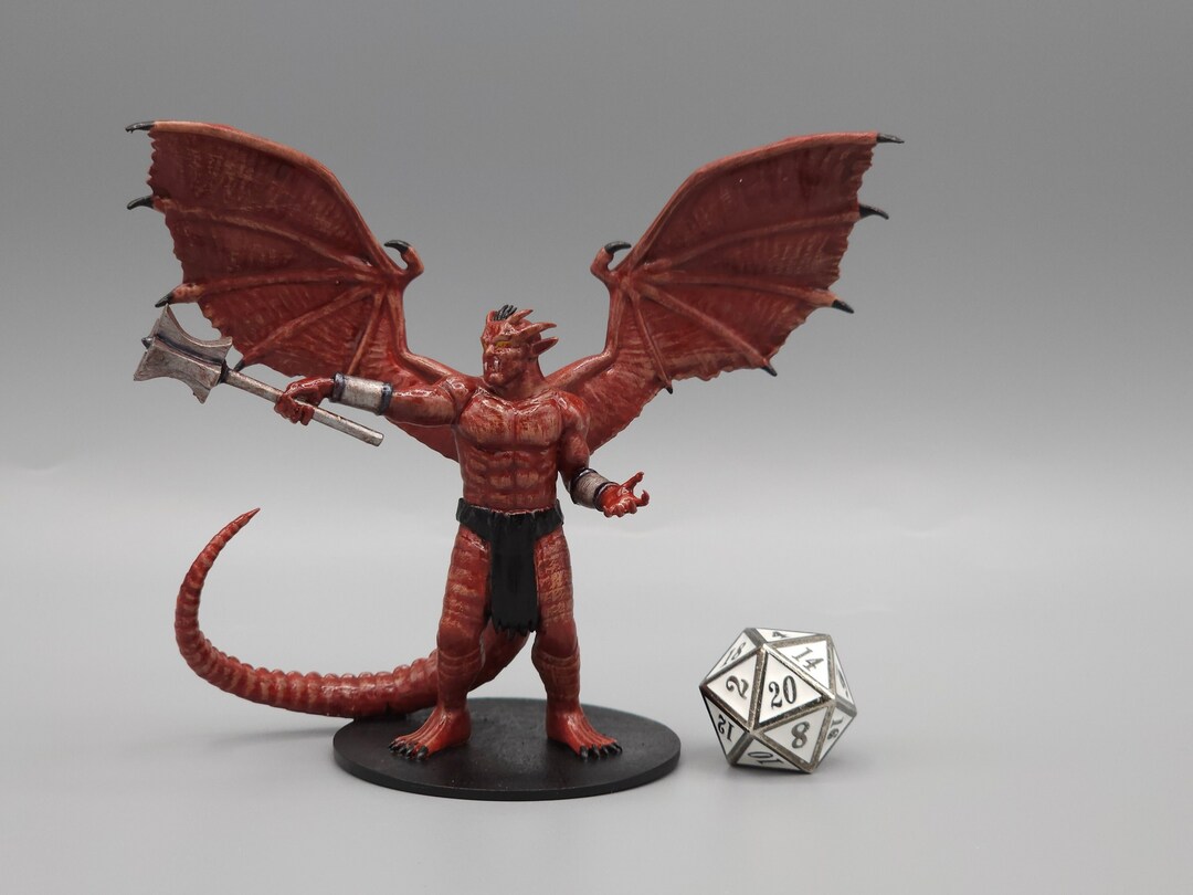 BEHOLD! A Pit Fiend Miniature! Hand Painted or Primed - D&D / TTRPG ...
