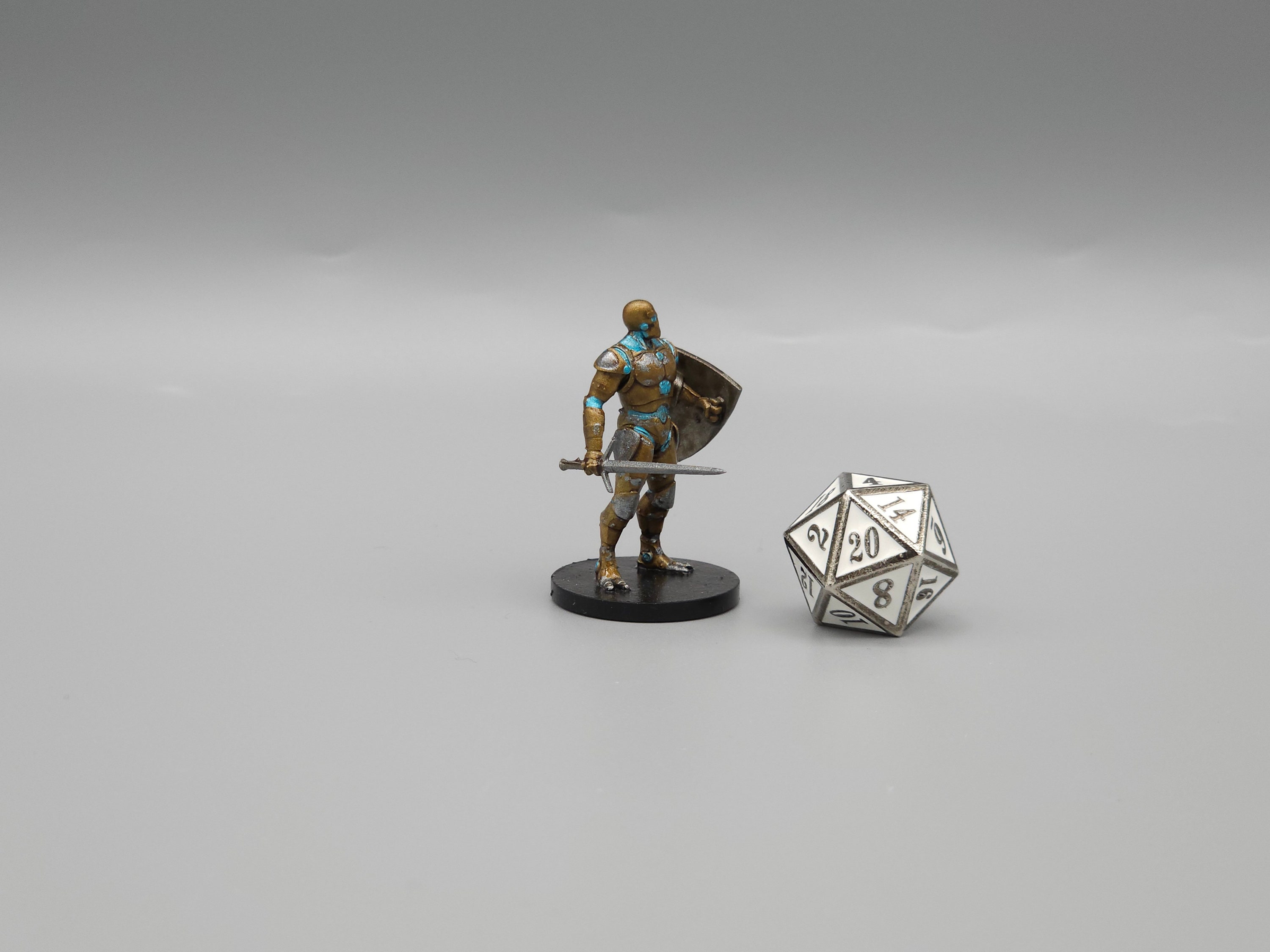 BEHOLD! A Warforged Fighter Miniature! Hand Painted or Primed - D&D ...