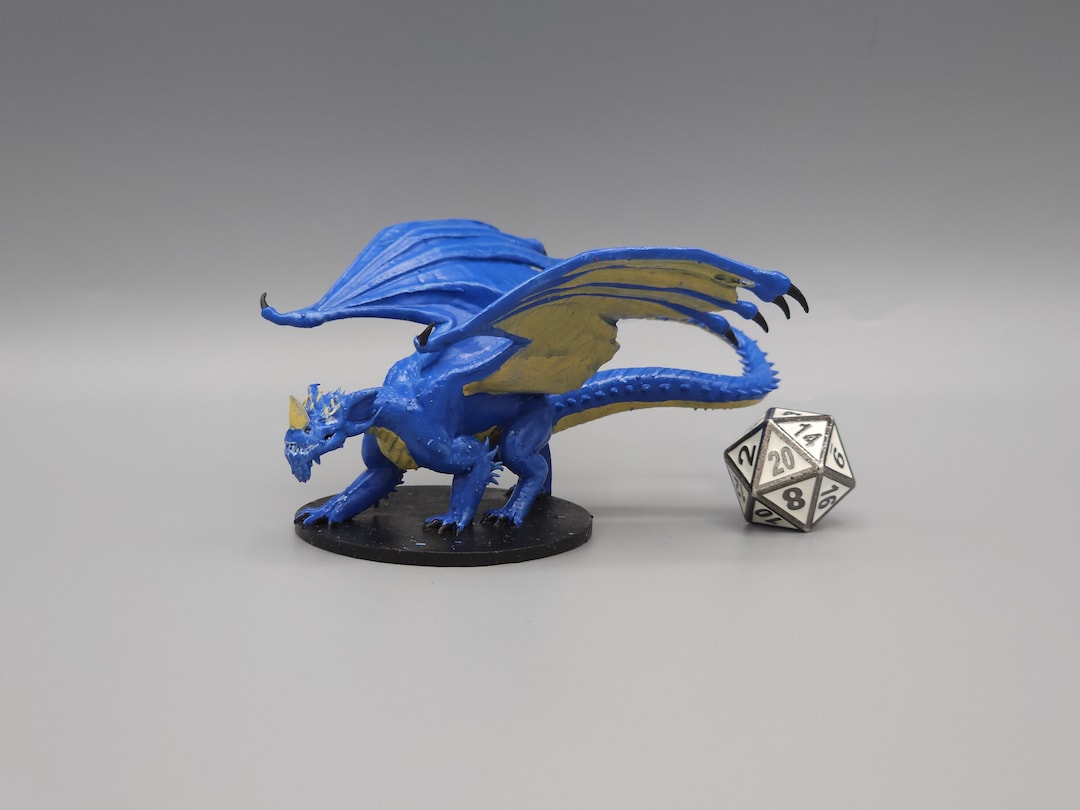 BEHOLD A Young Blue Dragon Miniature Hand Painted or Primed - Etsy