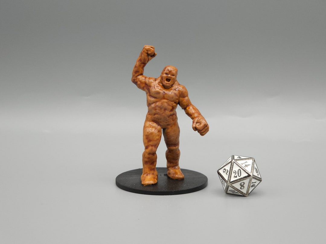 BEHOLD! A Clay Golem Miniature! Hand Painted or Primed - D&D / TTRPG ...