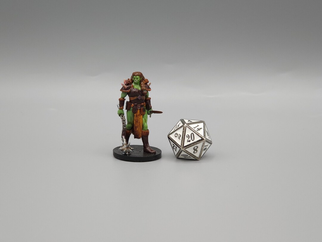 BEHOLD! A Half-orc Barbarian Miniature! Hand Painted or Primed - D&D ...