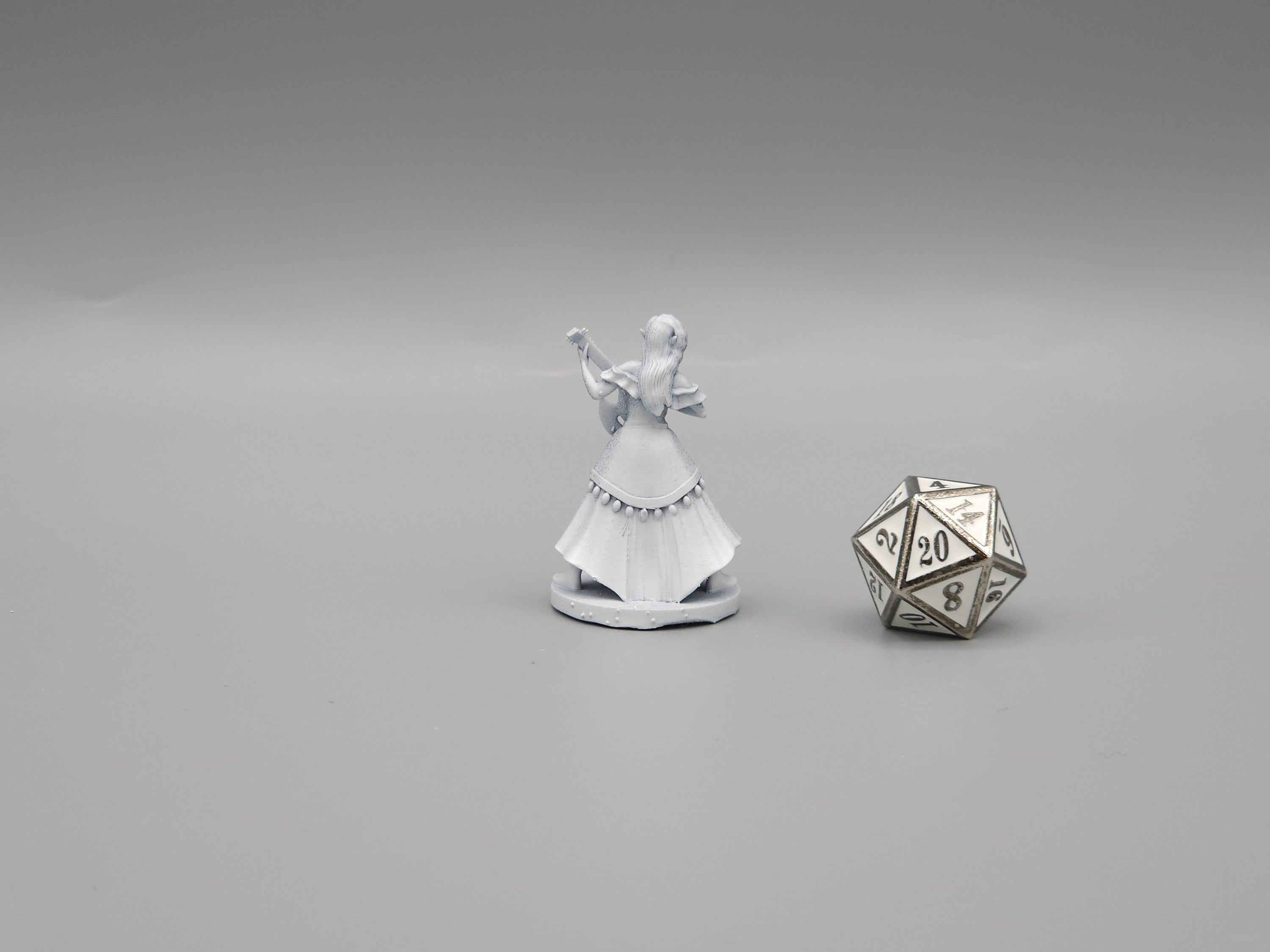BEHOLD! A Half Elf Bard Miniature! Hand Painted or Primed - D&D / TTRPG ...