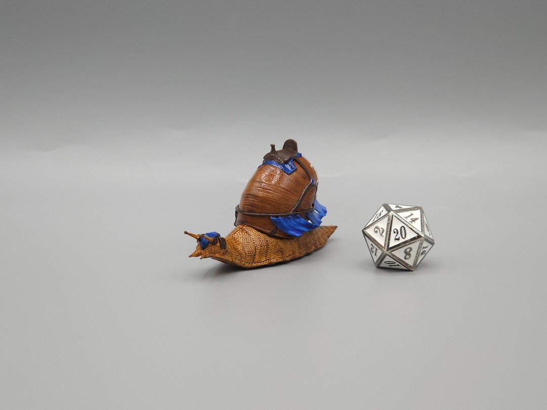 BEHOLD! A Giant Racing Snail Miniature! Hand Painted or Primed - D&D ...