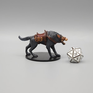 BEHOLD! A Worg Mount Miniature! Hand Painted or Primed - D&D / TTRPG ...