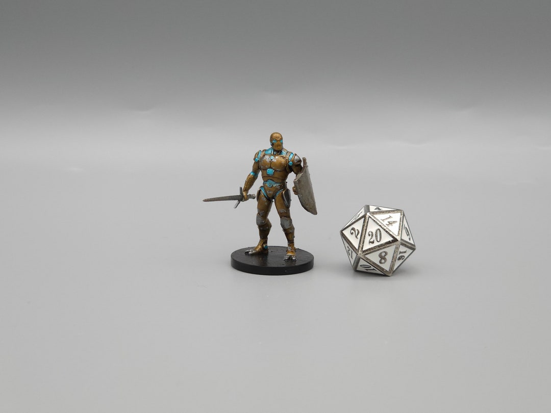 BEHOLD A Warforged Fighter Miniature Hand Painted or Primed D&D / TTRPG ...