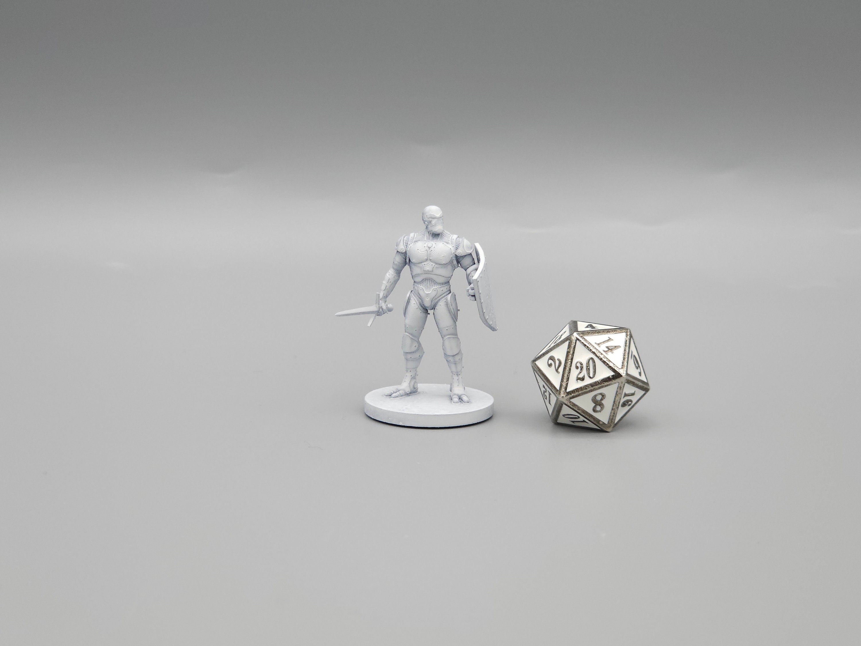 BEHOLD! A Warforged Fighter Miniature! Hand Painted or Primed - D&D ...
