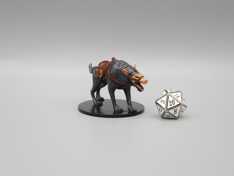 BEHOLD! A Worg Mount Miniature! Hand Painted or Primed - D&D / TTRPG ...