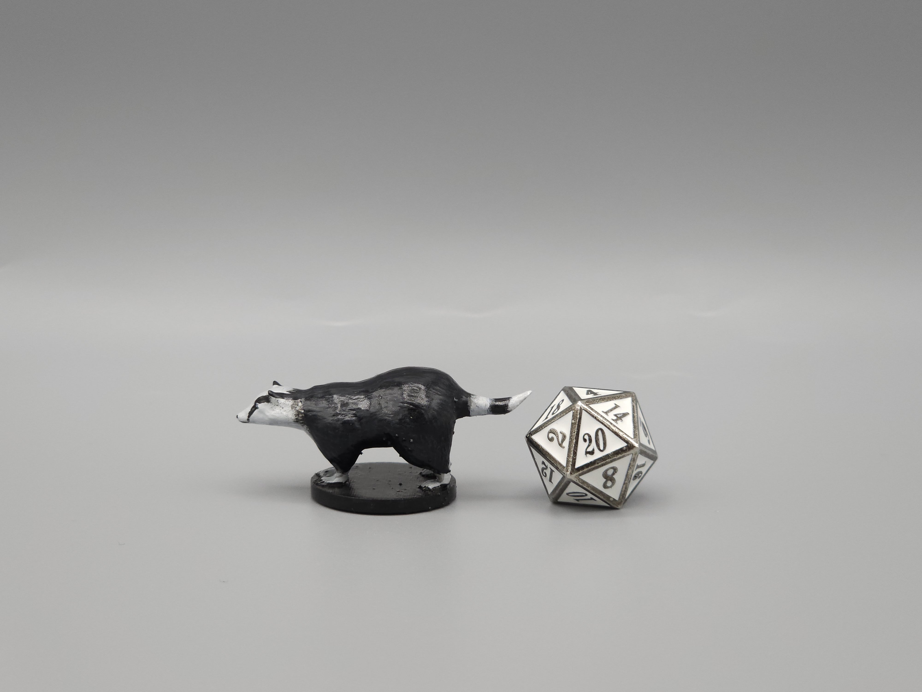 BEHOLD! A Giant Badger Miniature! Hand Painted or Primed - D&D / TTRPG ...