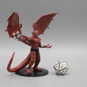 BEHOLD! A Pit Fiend Miniature! Hand Painted or Primed - D&D / TTRPG ...