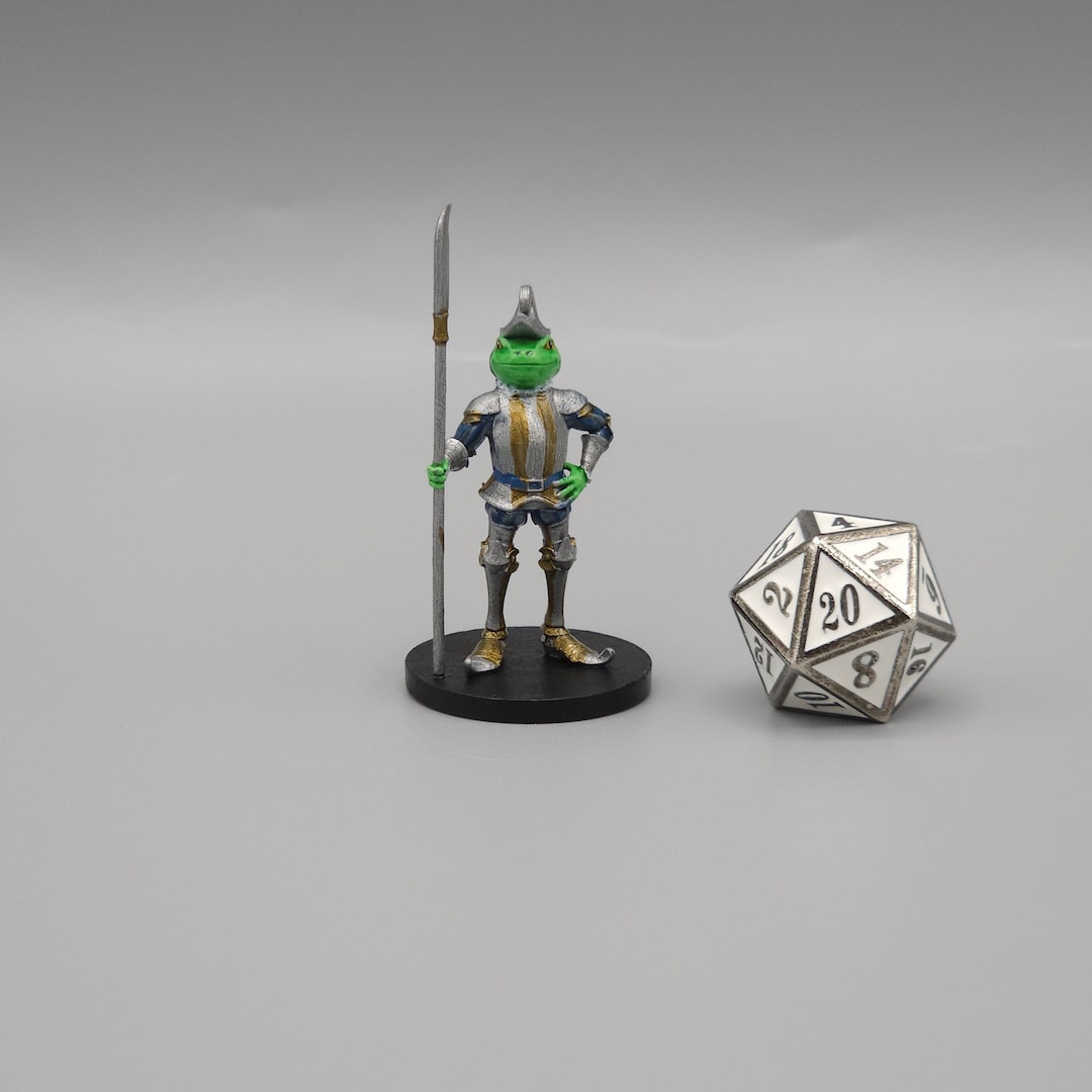 BEHOLD! A Bullywug Knight Miniature! Hand Painted or Primed - D&D ...