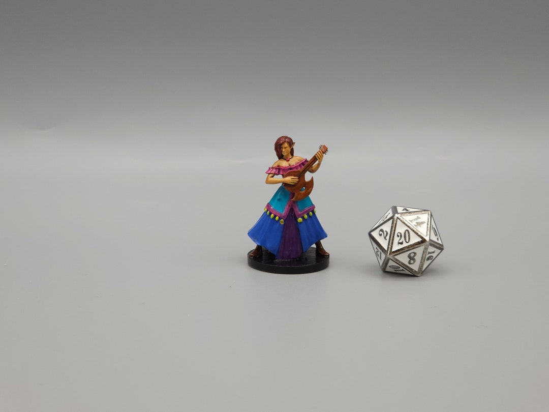 BEHOLD! A Half Elf Bard Miniature! Hand Painted or Primed - D&D / TTRPG ...
