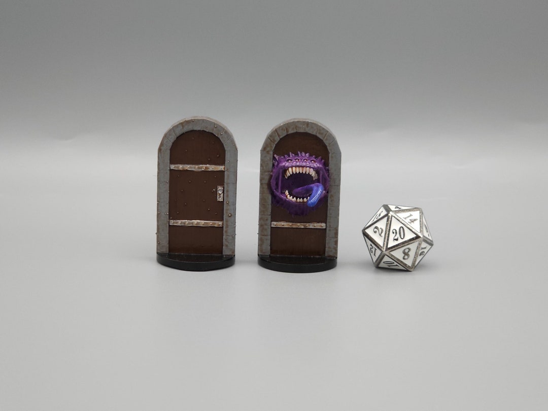 BEHOLD! Mimic Door Miniatures! Hand Painted or Primed - D&D / TTRPG ...