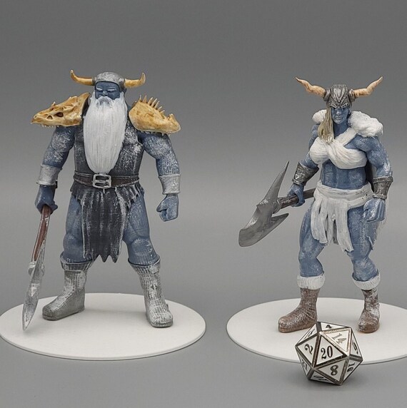 BEHOLD Frost Giant Miniatures Hand Painted or Primed D&D / - Etsy