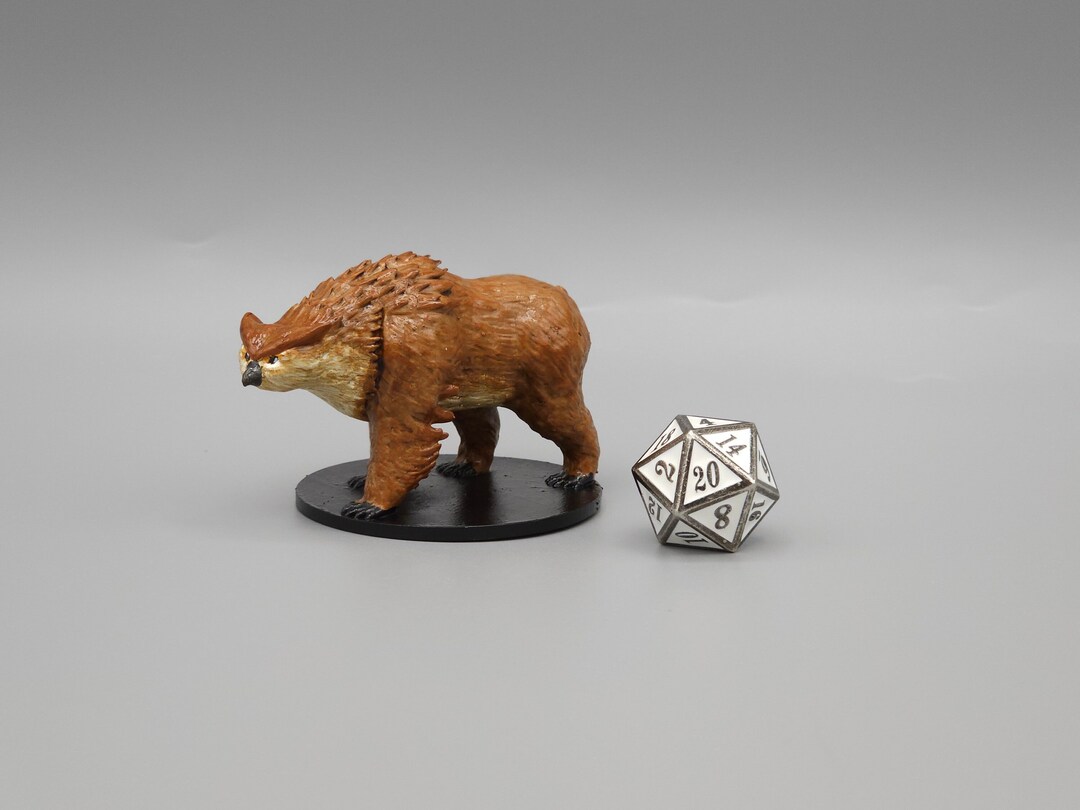 BEHOLD! an Owlbear Miniature! Hand Painted or Primed - D&D / TTRPG ...