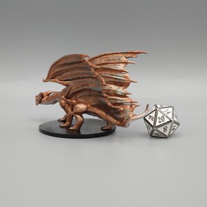 BEHOLD! A Young Copper Dragon Miniature! Hand Painted or Primed - D&D ...