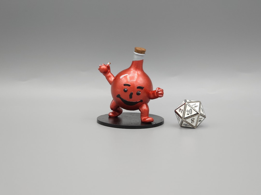 BEHOLD! the Healing Potion Man Miniature! Hand Painted or Primed - D&D ...