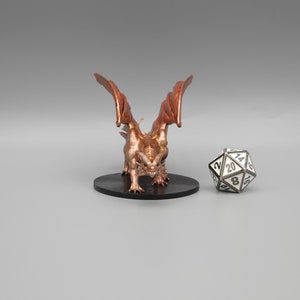 BEHOLD A Young Copper Dragon Miniature Hand Painted or Primed D&D ...