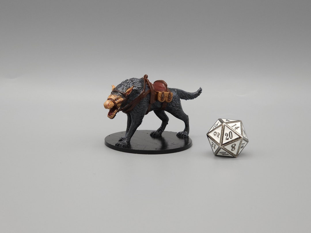 BEHOLD A Worg Mount Miniature Hand Painted or Primed D&D / TTRPG Minis ...