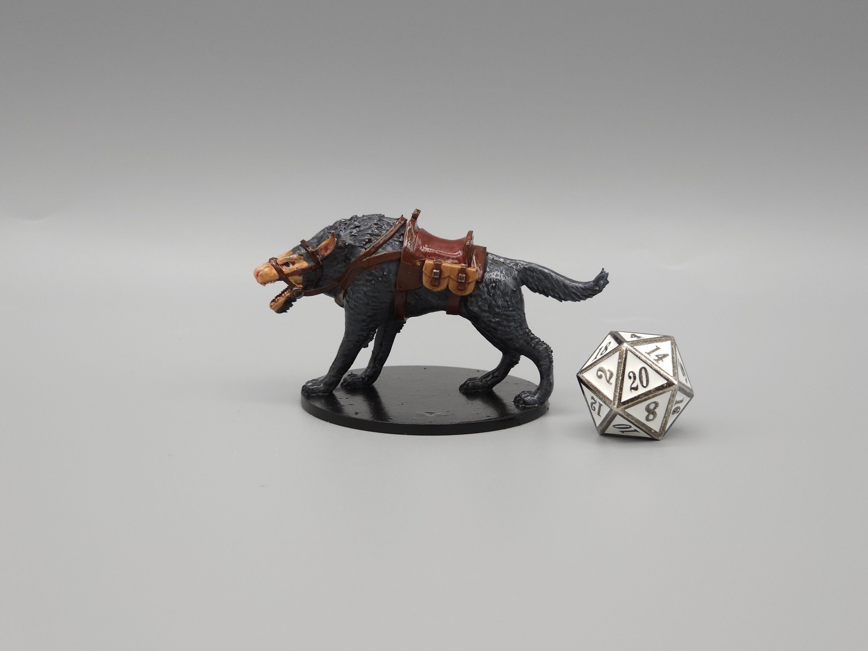 BEHOLD! A Worg Mount Miniature! Hand Painted or Primed - D&D / TTRPG ...