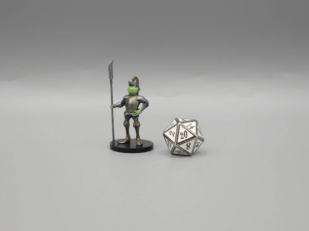 BEHOLD A Bullywug Knight Miniature Hand Painted or Primed D&D / TTRPG ...