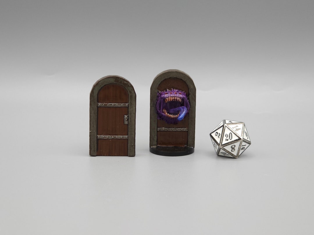 BEHOLD Mimic Door Miniatures Hand Painted or Primed D&D / TTRPG Minis ...