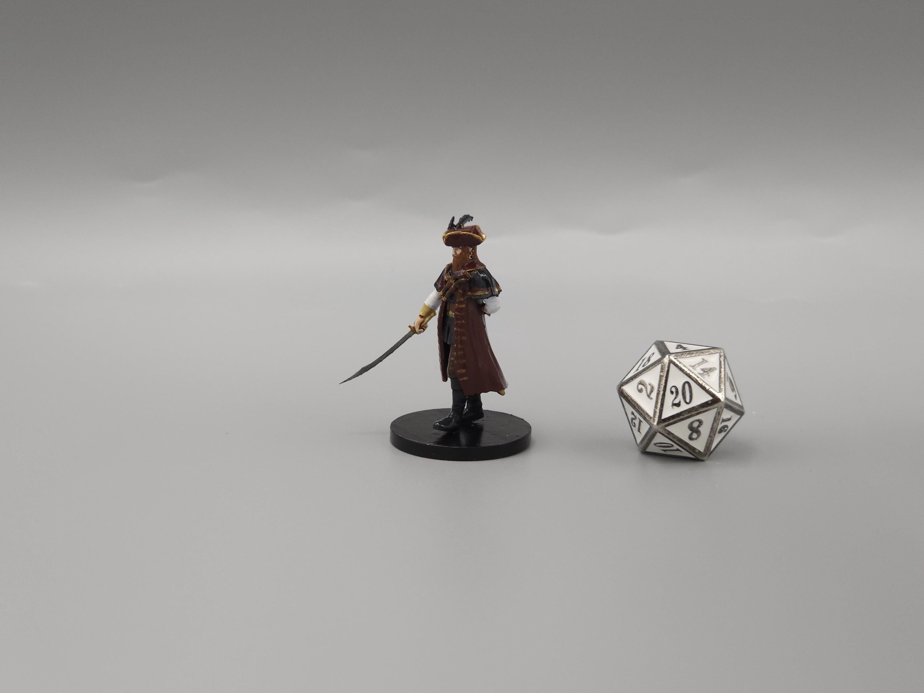 BEHOLD! A Pirate Captain Miniature! Hand Painted or Primed - D&D ...